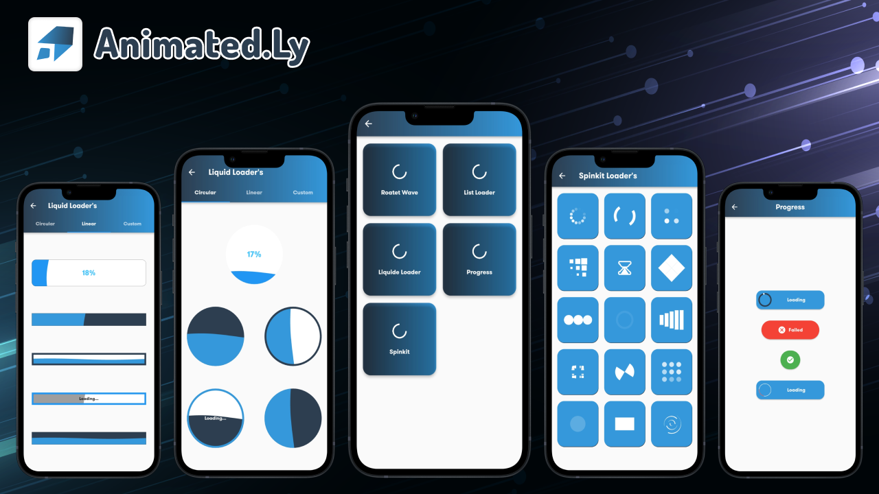 Animated.Ly - 170+ Animations in Flutter | Android, iOS compatible by techlyft1